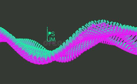 Molecular Wave Abstract Background With Dynamic Particles Layer Of
