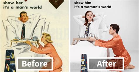 Photographer Reverses Gender Roles In Sexist Vintage Ads And Some Men