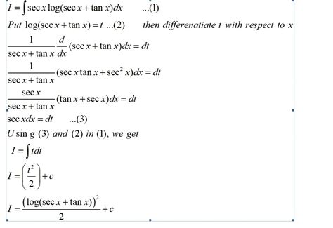 How To Find Integration Of Secx Log Secx Tanx Dx