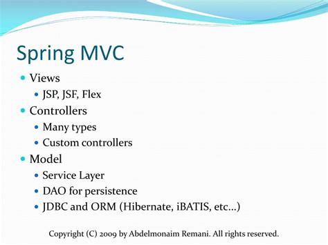 Ppt Introduction To Building Enterprise Web Application With Spring