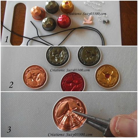 Pendentif Cœur en Capsules TUTO les patouilles de Suzy Nespresso coffee capsules Coffee