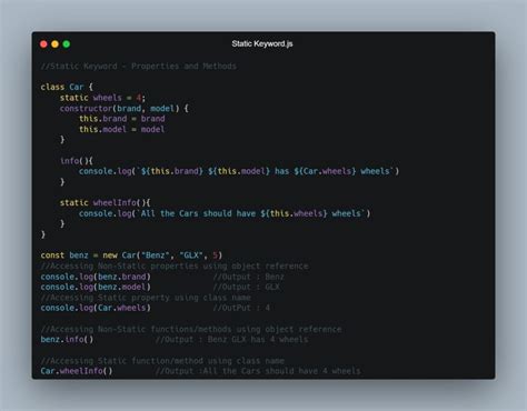 Javascript Programming Codingtips Javascriptconcepts Statickeyword