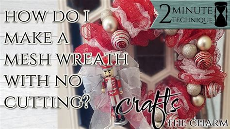 How Do I Make A Wreath Out Of Mesh With No Cutting Two Minute