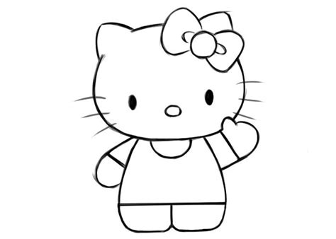 Простой рисунок Hello Kitty 47 фото