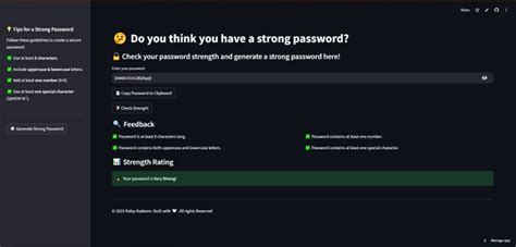 Cybersecurity Python Streamlit Securepasswords Giaic