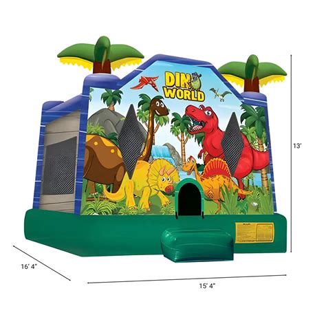 Dinosaur Jump Bounce House Rental Blue Balloon Parties