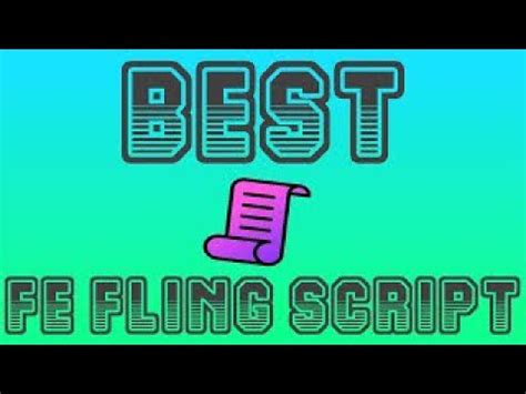 FE Fling Script Roblox Pastebin YouTube