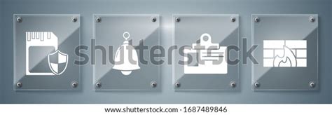 Set Firewall Security Wall Identification Badge Stock Vector Royalty Free 1687489846