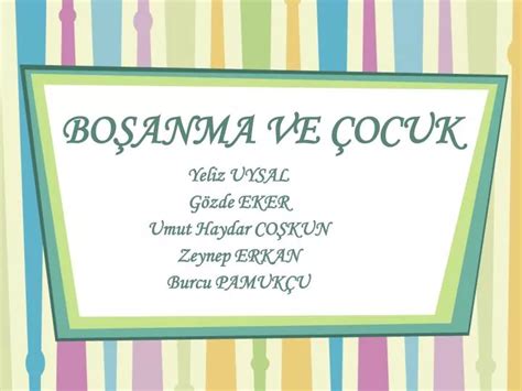 Ppt Bo Anma Ve Ocuk Powerpoint Presentation Free Download Id