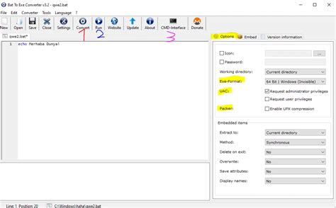 Rehber BAT dosyalarını EXE formatına dönüştürüp içeriği gizleme Techolay Sosyal