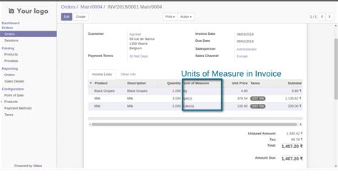 Odoo POS Multi Unit Of Measure Odoo POS Different Unit Of Measure