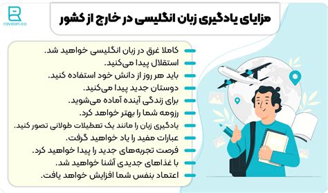مزایا و معایب یادگیری زبان انگلیسی در خارج از کشور آکادمی روان