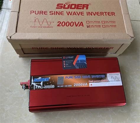 Power Inverter Pure Sine Wave Dc 24v Ac 220v 2000 Va Suoer Fpc 2000b