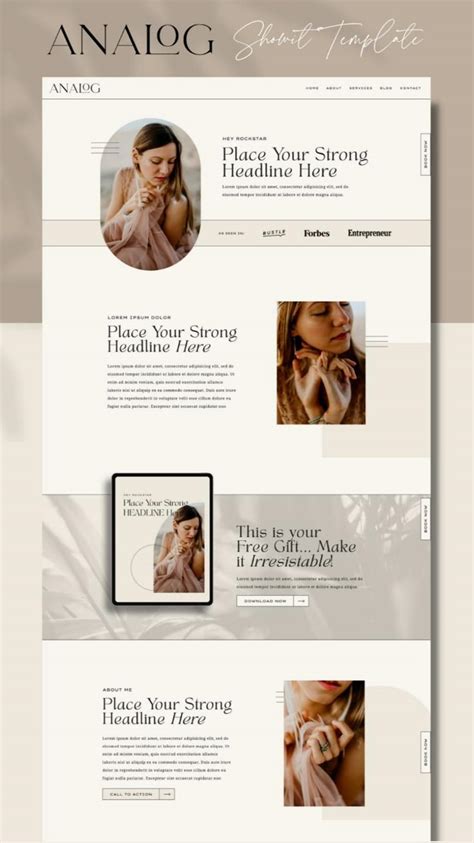 Analog Website Template For Coaches And Course Creators Website