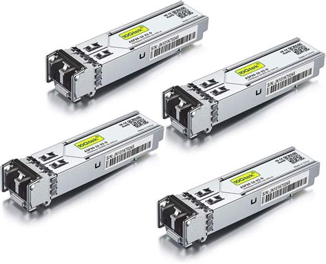 10gtek [4 Pack] For Netgear Agm731f 1g Sfp Sx Multimode Transceiver