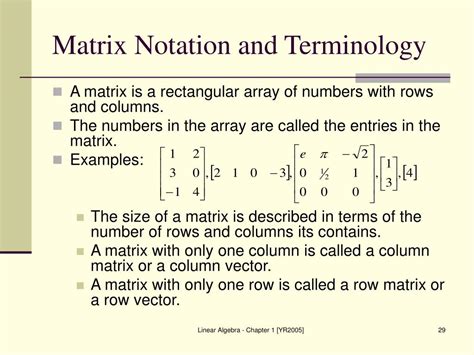 Ppt Linear Algebra Powerpoint Presentation Free Download Id6757566