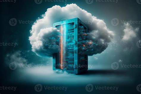 Digital Cloud Computing Technology Concept 22854455 Stock Photo At