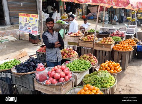 Fruit And Vegetable Market In The City Jagiroad Assam India Obst