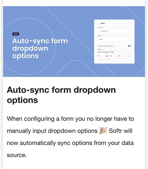 Auto Sync List Details Dropdown Options Feature Requests Softr