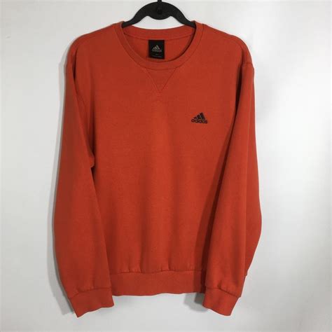 [남자 100]아디다스 크루스웨트 오렌지 맨투맨 헬로마켓