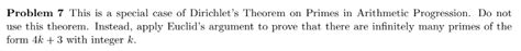 solved problem 7 this is a special case of dirichlet s