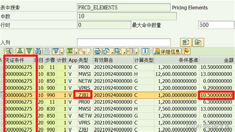 sap 价格条件表prcd elements sap prcd csdn博客
