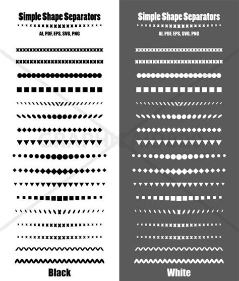 Simple Shape Elegant Vector Header Decorative Embellishment Etsy Simple Shapes Graphic