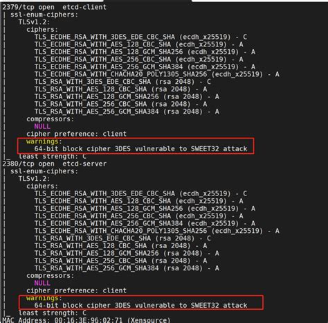 K8s集群cve 2016 2183漏洞修复 Wghdrs Blog