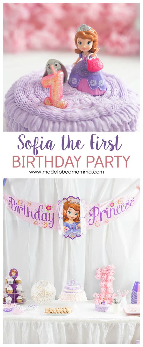Sofia The First Birthday Party Made To Be A Momma
