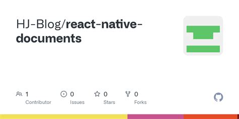 Github Hj Blogreact Native Documents