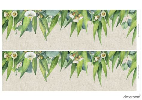 Gum Leaf Classroom Bulletin Board Borders Classroom Hq