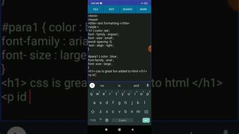 Class 7 Text Formatting In Html Youtube