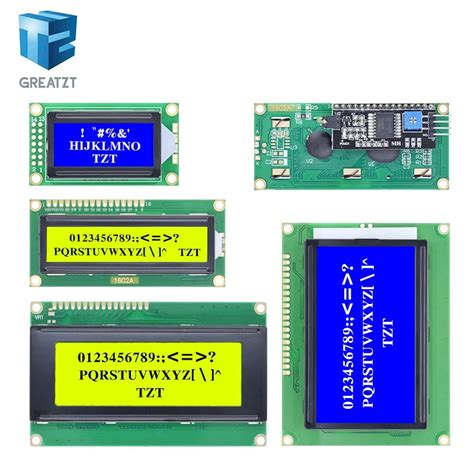 Lcd Module Blue Green Screen For Arduino 0802 1602 2004 12864 Lcd