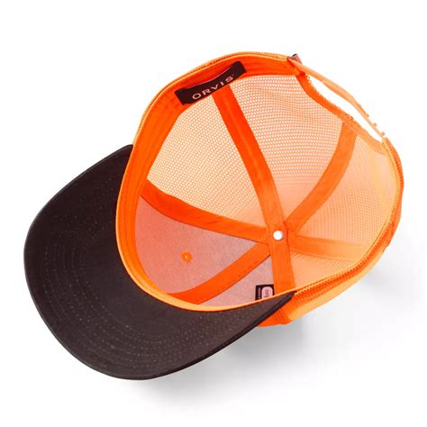 Mesh Blaze Orange Wax Brim Cap Orvis