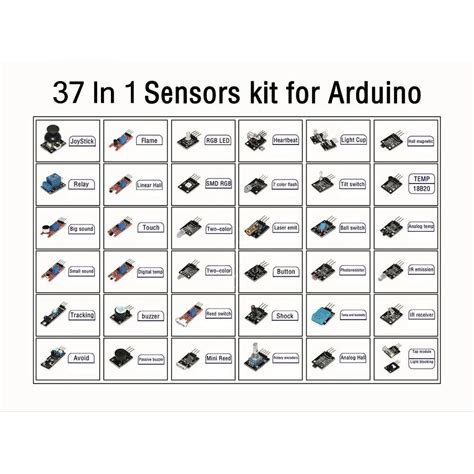 Buy 37 In 1 Sensor Modules Kit Fit For Arduino Uno R3 Mega 2560 Nano Pi