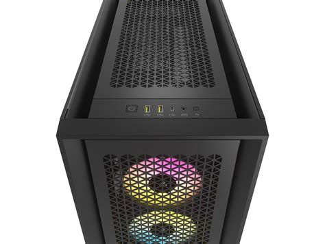 Corsair Icue 5000d Rgb Airflow Mid Tower Case Black 3x Af120 Rgb