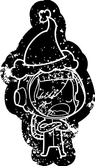 기발한 만화 산타 모자를 쓰고 설명 하는 우주 비행사 여자의 고민 아이콘 낙서 드로잉에 대한 스톡 벡터 아트 및 기타 이미지 낙서 드로잉 노래 만화 Istock