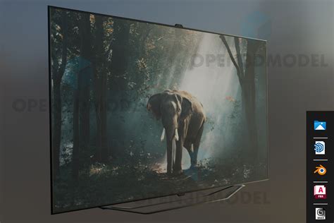 Flat Screen Tv Lcd Free 3d Model Blend Fbx Max Skp Open3dmodel