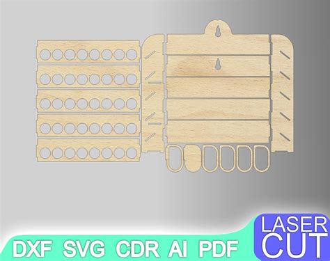 Organizer Laser Cut Files Svg Dxf Cdr Vector Plans Laser Etsy