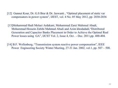 optimal placement and sizing of capacitor banks based on voltage