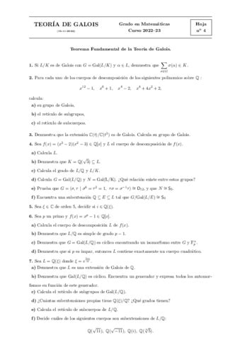 Galois H4 Sol CM Pdf