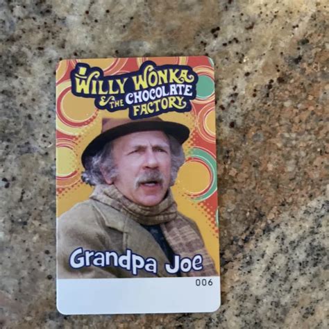 Willy Wonka Chocolate Factory Grandpa Joe Arcade Card £403 Picclick Uk