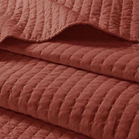 Madison Park Keaton Barwick Reversible Solid 3 Piece Quilt Set