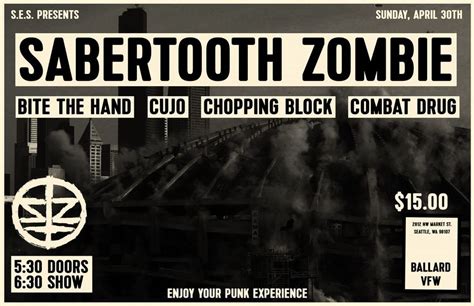 Sabertooth Zombie Bite The Hand Cujo Chopping Block Combat Drug