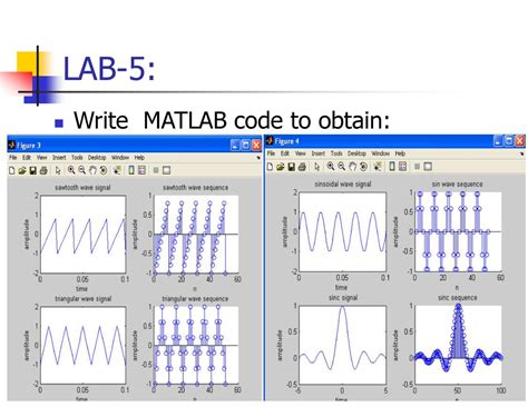 Lab Lab Signals And Systems Lab Write Matlab Code To