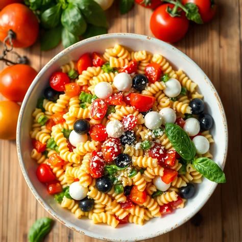 Tri Color Pasta Salad The Tasty Flavors
