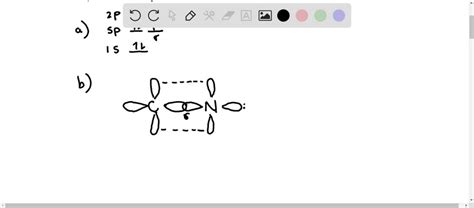 Solved A Nitrogen Atom Can Undergo Sp Hybridization And Then Become Joined To Carbon By A