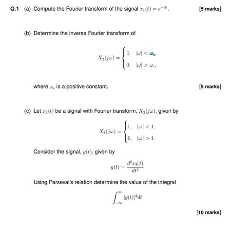 Solved (a) Compute the Fourier transform of the signal | Chegg.com