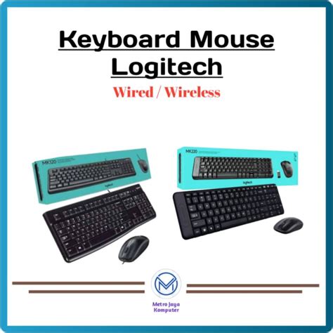 Jual Keyboard Mouse Logitech Wired Wireless Shopee Indonesia