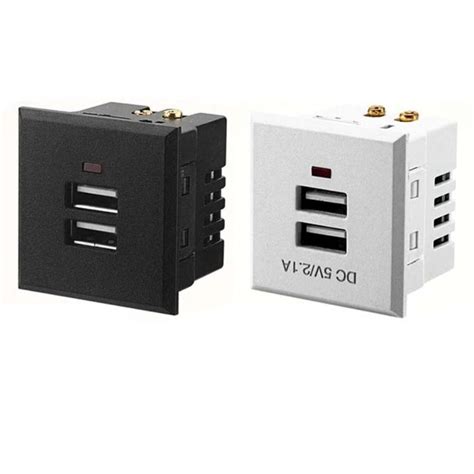 LIKANTA Embedded LED Indicator Desktop Receptacle 5V 2 1A Module Outlet